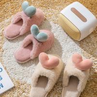 China Wholesale 2021 Cute Fashion Trend Slippers Women Winter House Indoor Plush Warm Soft Comfort Men House Non-Slip for sale