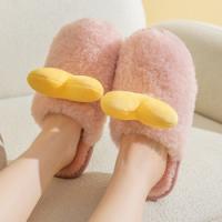 China Wholesale 2021 Cute Fashion Trend Slippers Women Winter House Indoor Plush Warm Soft Comfort Men House Non-Slip for sale