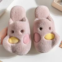 China New Design Cartoon Cute cartoon Women Home Indoor Slippers Thick Bottom Plush Warm Non-Slip Autumn Winter slipper for sale
