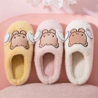 China Wholesale New Design Cute Animal Shape Winter Home Indoor Slippers Female Plush Warm Non-Slip Flat sole house Shoes for sale