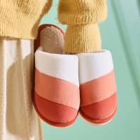 China Women new high quality comfortable soft plush indoor slippers light weight flexible sole couple shoes winter for sale