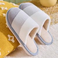 China Women new high quality comfortable soft plush indoor slippers light weight flexible sole couple shoes winter for sale