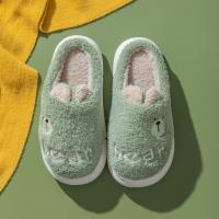 China ladies Winter Cute Cartoon Bear house Shoe Women Non-slip Slippers Plush house Indoor Slippers Bedroom Slipper for sale