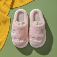 China ladies Winter Cute Cartoon Bear house Shoe Women Non-slip Slippers Plush house Indoor Slippers Bedroom Slipper for sale