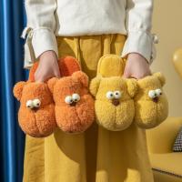 China Cartoon Slipper Plush Soft Kawaii Home Flat Shoes Non-slip house Indoor closed toe slipper  Ladies Octopus Slippers faux fur for sale