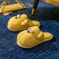 China Cartoon Slipper Plush Soft Kawaii Home Flat Shoes Non-slip house Indoor closed toe slipper  Ladies Octopus Slippers faux fur for sale