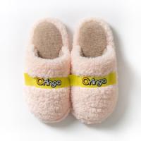China 2021 New Fashion Winter Man And Woman Home Plush shoes Furry Faux Fur Slides Slippers ladies solid color slipper for sale