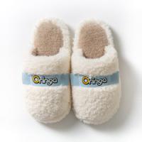 China 2021 New Fashion Winter Man And Woman Home Plush shoes Furry Faux Fur Slides Slippers ladies solid color slipper for sale