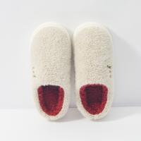China New Simple Fashion Women Slippers Mink Hair Anti-slip Warm Exquisite embroidery Men Home Indoor custom slippers with logo for sale