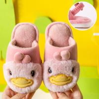 China children Comfortable Non-Skid Cozy Soft cartoon Animal Duck Slippers Boys And Girls Plush Warm Home Indoor Shoes for sale