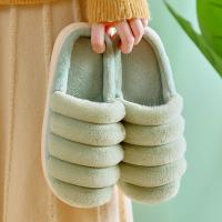 China new fashion cute Caterpillar design Couple Rabbit Hair Slipper Autumn Winter Men Warm Non-Slip Home Indoor slippers with low MOQ for sale