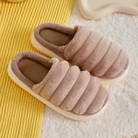 China new fashion cute Caterpillar design Couple Rabbit Hair Slipper Autumn Winter Men Warm Non-Slip Home Indoor slippers with low MOQ for sale