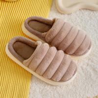 China new fashion cute Caterpillar design Couple Rabbit Hair Slipper Autumn Winter Men Warm Non-Slip Home Indoor slippers with low MOQ for sale