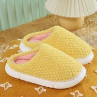 China Manufacturer Custom logo Thick Bottom Couple Home Indoor Slipper Thermal Non-slip Plush house Shoes female fur slippers for sale