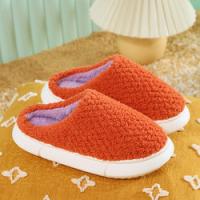 China Manufacturer Custom logo Thick Bottom Couple Home Indoor Slipper Thermal Non-slip Plush house Shoes female fur slippers for sale