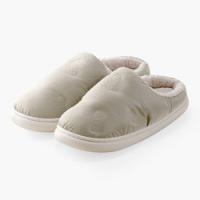 China 2021 New Design Down Comfortable Home Indoor Waterproof Shoes Print Letter Pattern Thermal Outdoor Snow Winter Slippers for sale