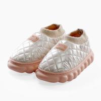 China 2021 Winter New Design Shu Velveteen Winter Down Women Slippers Thermal Non-slip special sole Home indoor slippers for sale