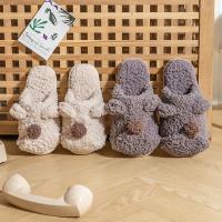 China Wholesale Autumn Winter New Design Cartoon Slippers Plush Warm Soft Sole Non-Slip Home Indoor Shoes fashion dogs shoes for sale