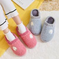 China 2021 New Design Cartoon Sheep slippers Couple Autumn Winter Warm Hard-Wearing Non-Slip Home Indoor Shoes for sale