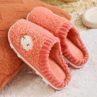 China 2021 New Design Cartoon Sheep slippers Couple Autumn Winter Warm Hard-Wearing Non-Slip Home Indoor Shoes for sale