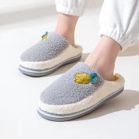 China New fashion Stitching color beautiful simple style shoes hard-wearing soft sole women winter slippers for sale