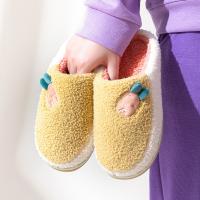 China New fashion Stitching color beautiful simple style shoes hard-wearing soft sole women winter slippers for sale