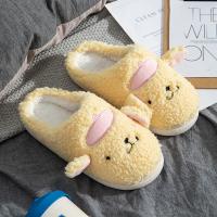 China Winter Plush Cartoon Animal Slippers For Women Men Indoor Home Bedroom Flat Slippers  New Customized Designer house shoe for sale
