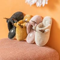 China women house shoes memory foam fashion plush ladies comfortable soft casual home slippers cute house Indoor slipper for sale
