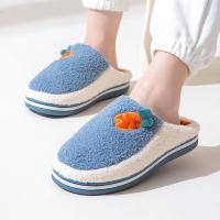 China Wholesale Custom Thick Bottom Slippers Female Winter Cute Radish Shape Plush Warm Hight-Increasing Home Indoor Shoes for sale