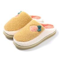 China Wholesale Custom Thick Bottom Slippers Female Winter Cute Radish Shape Plush Warm Hight-Increasing Home Indoor Shoes for sale