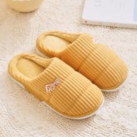 China Wholesale Custom Autumn Winter Half-Pack Heel Slippers Couple Style Fashion Warm Anti-Slip House Indoor Shoes for sale