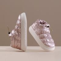 China winter women and men keep warm fashion flat sole home shoes down feather new design Comfortable soft house indoor slippers for sale
