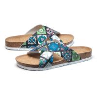 China Wholesale High Quality Women cross strap cork beach sandals custom ladies casual platform home slippers for sale