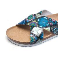 China Wholesale High Quality Women cross strap cork beach sandals custom ladies casual platform home slippers for sale