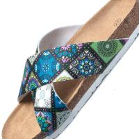 China Wholesale High Quality Women cross strap cork beach sandals custom ladies casual platform home slippers for sale