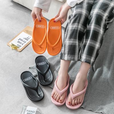 China Wholesale women multiple color house indoor outdoor flip flops casual summer house shoes soft beach sandal for ladies for sale