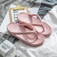 China Women's house shoes Summer Beach sandal ladies flip flop Colorful Pure color Wholesale Flip Flops slipper for ladies for sale