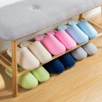 China Winter Women house Indoor Slippers Soft Plush house shoes Non-slip Floor Shoes ladies Bedroom Home Slippers for sale