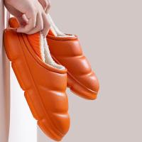 China Winter ladies solid color closed toe Slippers Fuzzy Indoor Outdoor Eva Thick Bottom Non-slip house Shoes couple home Slipper for sale