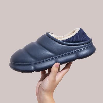China Women and Men Fur Lined Clogs Winter Warm Fuzzy House Slippers Non-Slip Garden Shoes home Indoor Outdoor slipper for sale