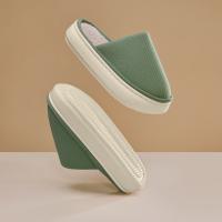 China 2021 Winter New Design Cute Solid Rubber Bacteriostasis Home indoor Slippers Female Thermal Non-slip house Shoes for sale