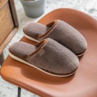 China Wholesale 2021 new high elastic warm inner plush slippers winter fashion unisex indoor non-slip slippers for sale
