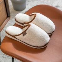 China Wholesale 2021 new high elastic warm inner plush slippers winter fashion unisex indoor non-slip slippers for sale