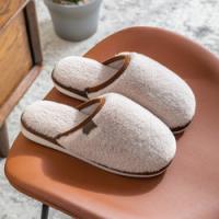 China Wholesale 2021 new high elastic warm inner plush slippers winter fashion unisex indoor non-slip slippers for sale