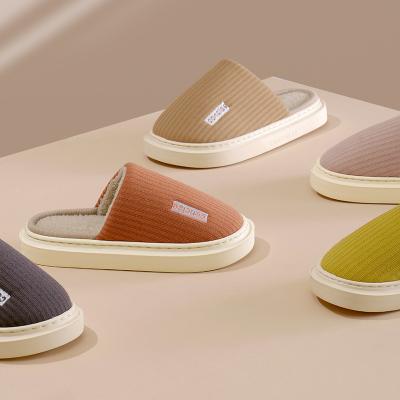 China Wholesale 2021 New Spring Autumn And Winter Couple Slipper Simple style Non-slip Wear-resistant EVA Linen Home Indoor Shoes for sale