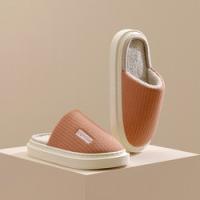 China Wholesale 2021 New Spring Autumn And Winter Couple Slipper Simple style Non-slip Wear-resistant EVA Linen Home Indoor Shoes for sale