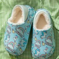 China Wholesale Custom baby EVA Waterproof Upper Cute Cartoon Plush Warm Home Indoor Shoes Winter Children Slippers garden shoes for sale