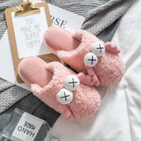 China New design winter plush slippers boys girls house indoor slides sandal animal keep warm women and men home slipper for sale