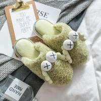 China New design winter plush slippers boys girls house indoor slides sandal animal keep warm women and men home slipper for sale