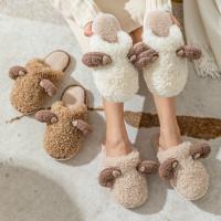 China new arrival Home Slippers Animal Shape Plush Sheep house Indoor Slipper Wholesale Cartoon house shoes for Women for sale